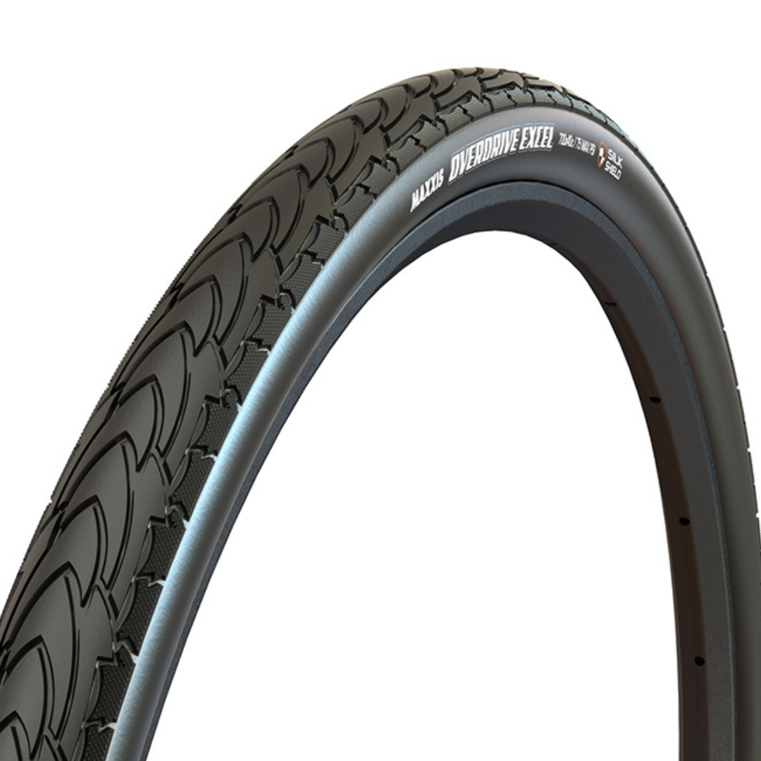 Maxxis Overdrive Excel Silkshield Tire 60TPI Rigid 700x47c - Black